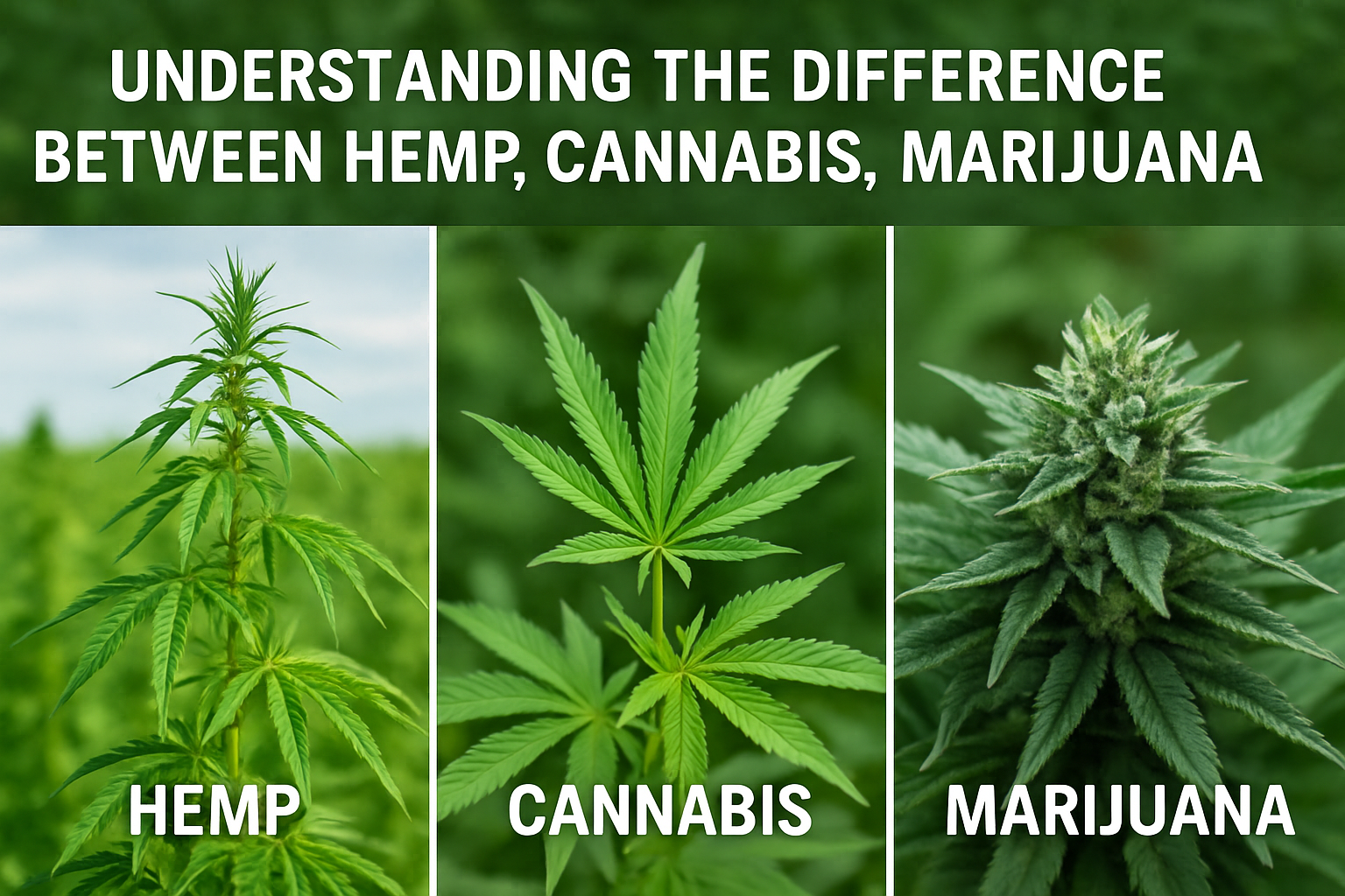 Understanding the Difference Between Hemp, Cannabis, and Marijuana ...